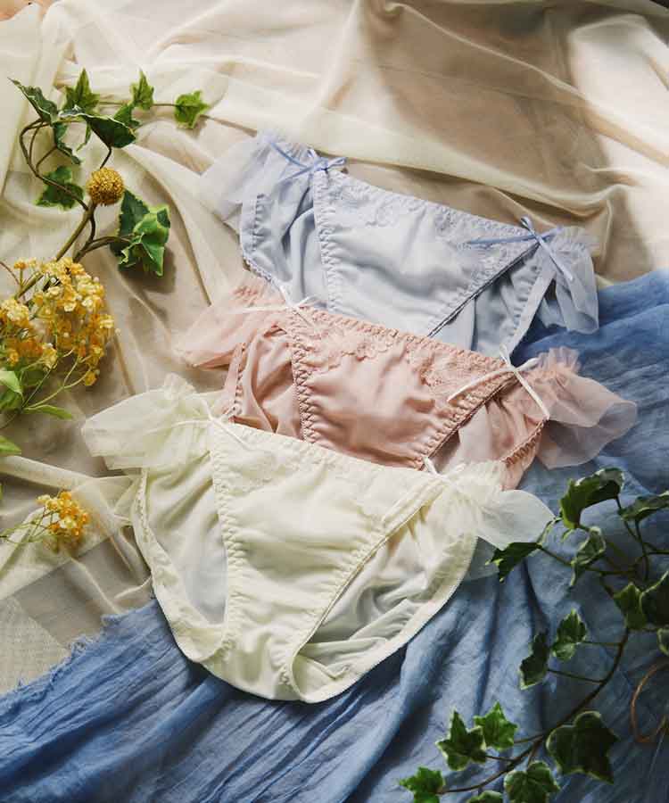 【northerly】【northerly bra フィットシリーズ 楽盛りフィット】 楽盛りチュールベール ノーマルショーツ単品 M/L ...